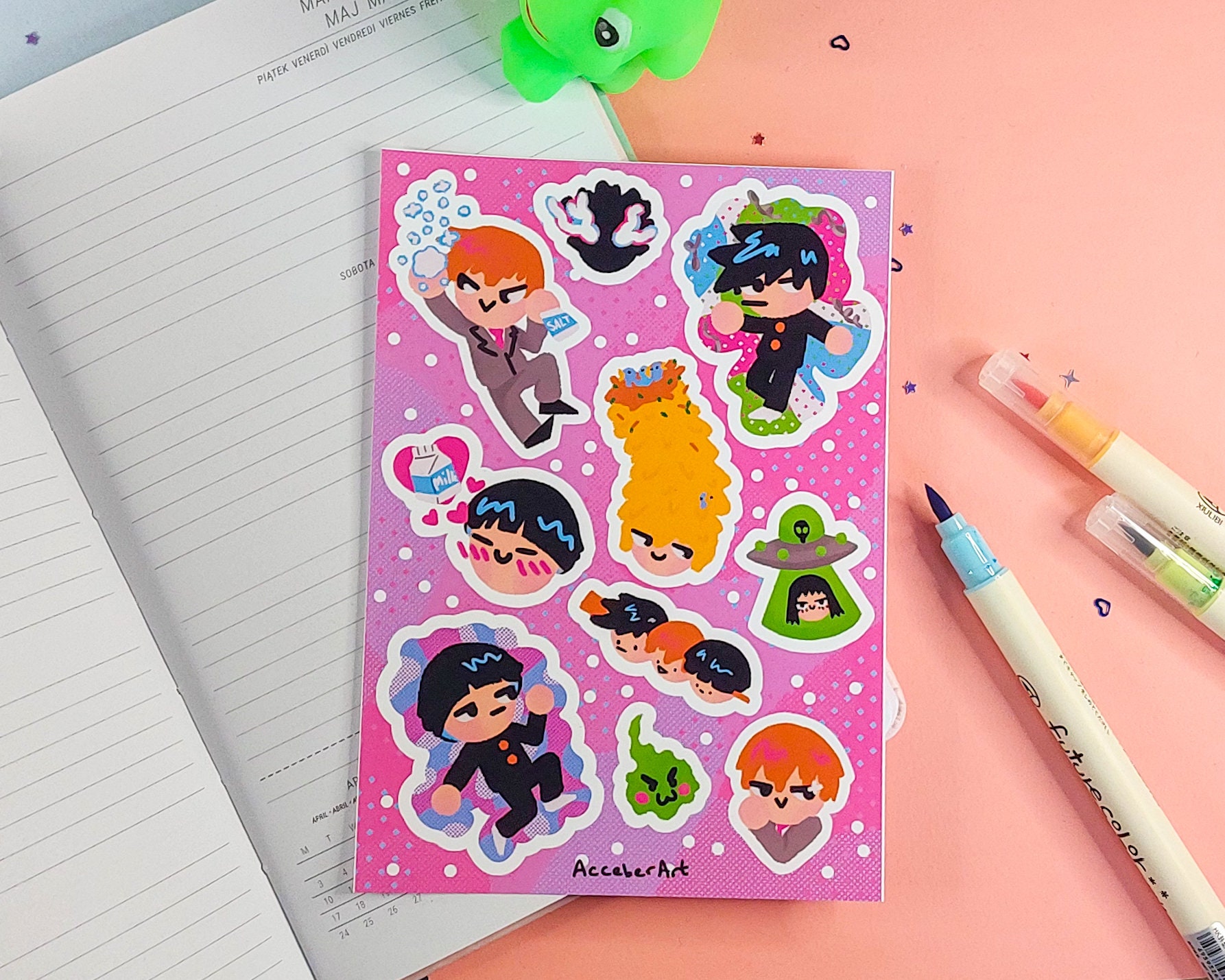 MP100 Sticker Sheet Glossy Sticker Sheet A5 - Etsy
