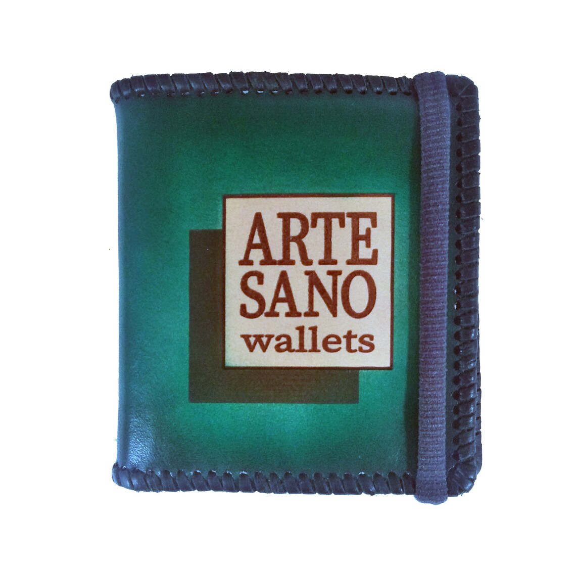 Wallet With Wing, Vintage Aesthetic, Color 5 Aqua Green. PERSONALIZED ...