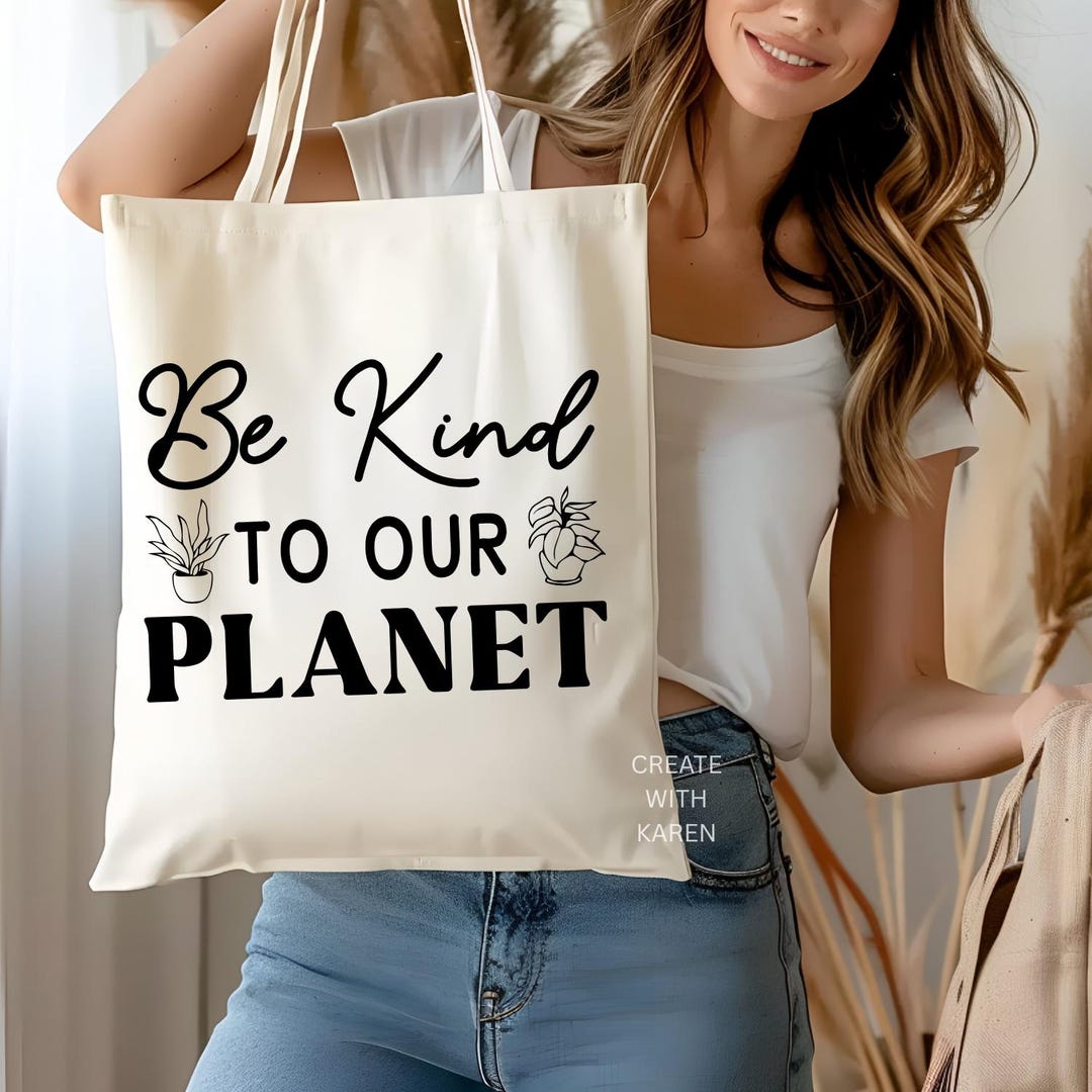 Be Kind to Our Planet SVG Earth Day Cut File Eco-friendly Quote SVG ...