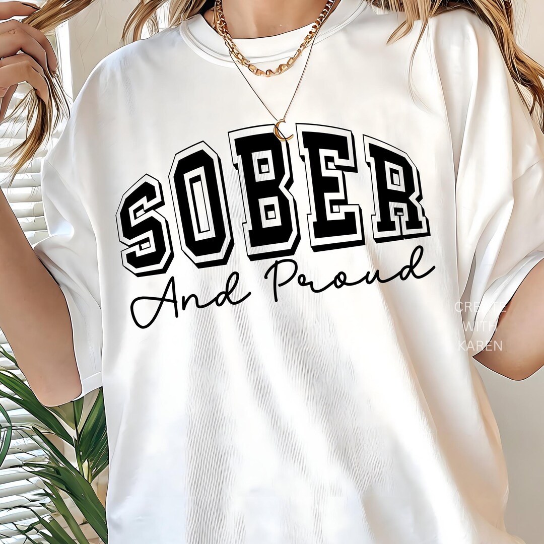 Sober and Proud AF Svg Png Pdf Recovery Quote SVG Mental Health SVG ...