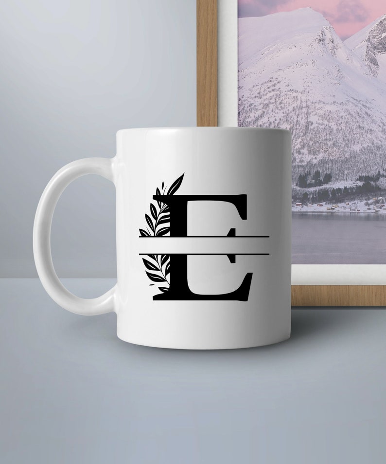 Floral Letter E SVG Split Letter E Svg Split Letter Png Pdf - Etsy UK