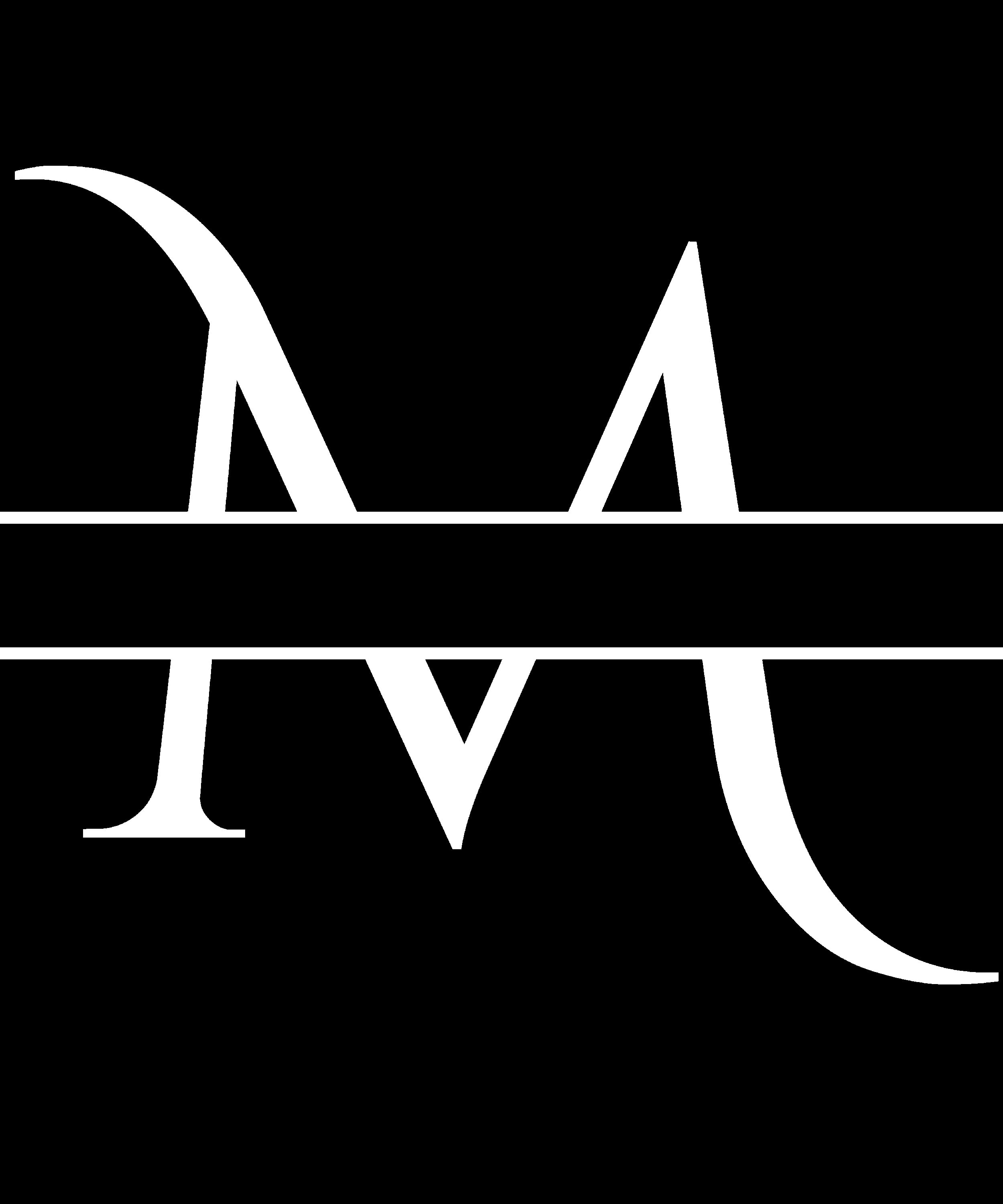 Fancy Letter M SVG Cutting File, Split Letter M Svg Split Letter Png ...