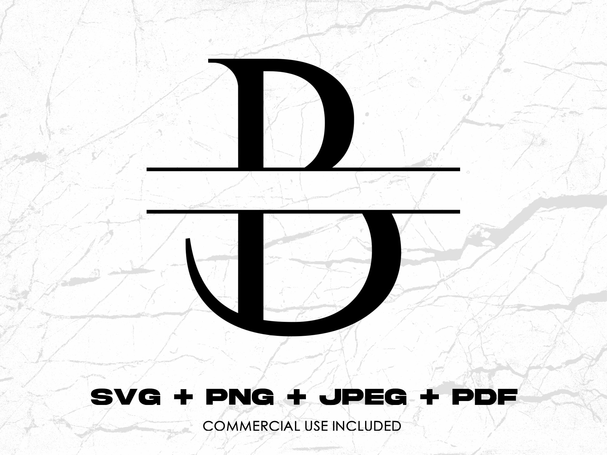 Fancy Letter B SVG Cutting File Split Letter B Svg Split - Etsy UK