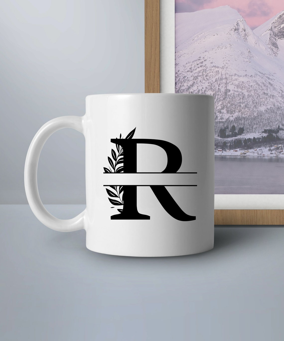 Floral Letter R Svg Split Letter Svg Split Letter Svg Pdf Jpeg ...