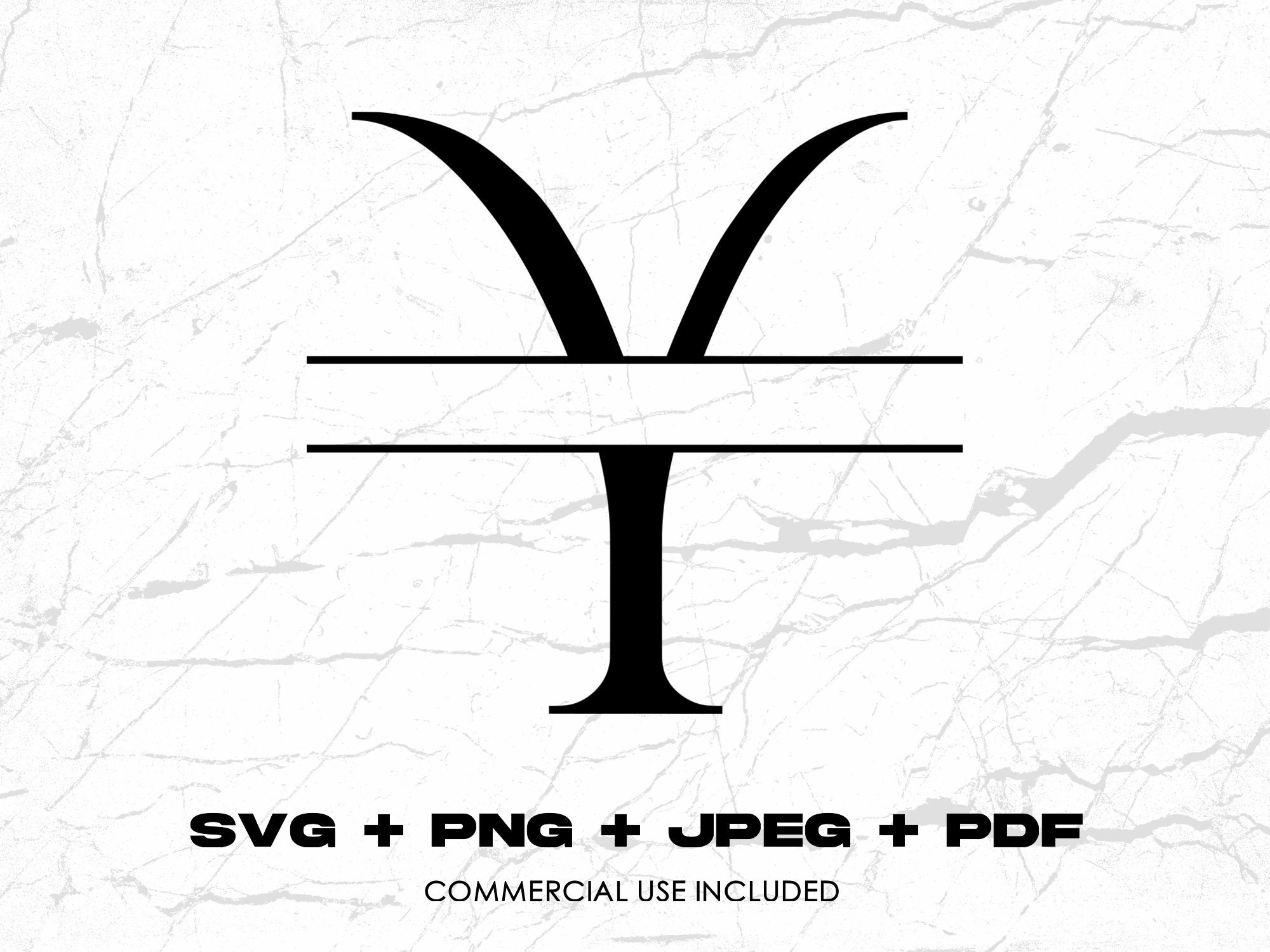 Fancy Letter Y SVG Cutting File, Split Letter Y Svg Split Letter Png ...