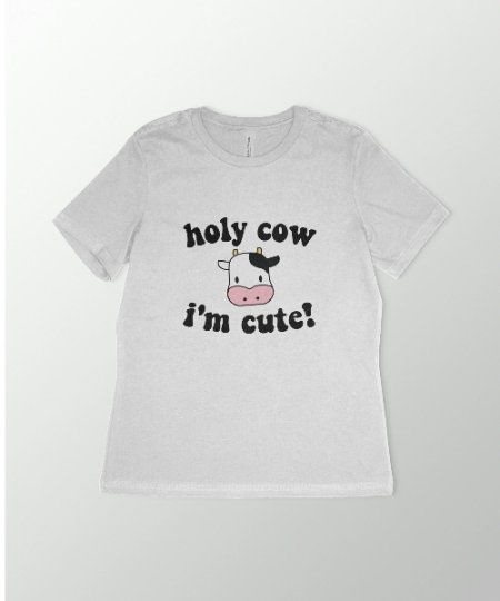 Holy Cow I'm Cute SVG Bundle , Cow Clipart, Holy Cow I'm Cute Cut File ...