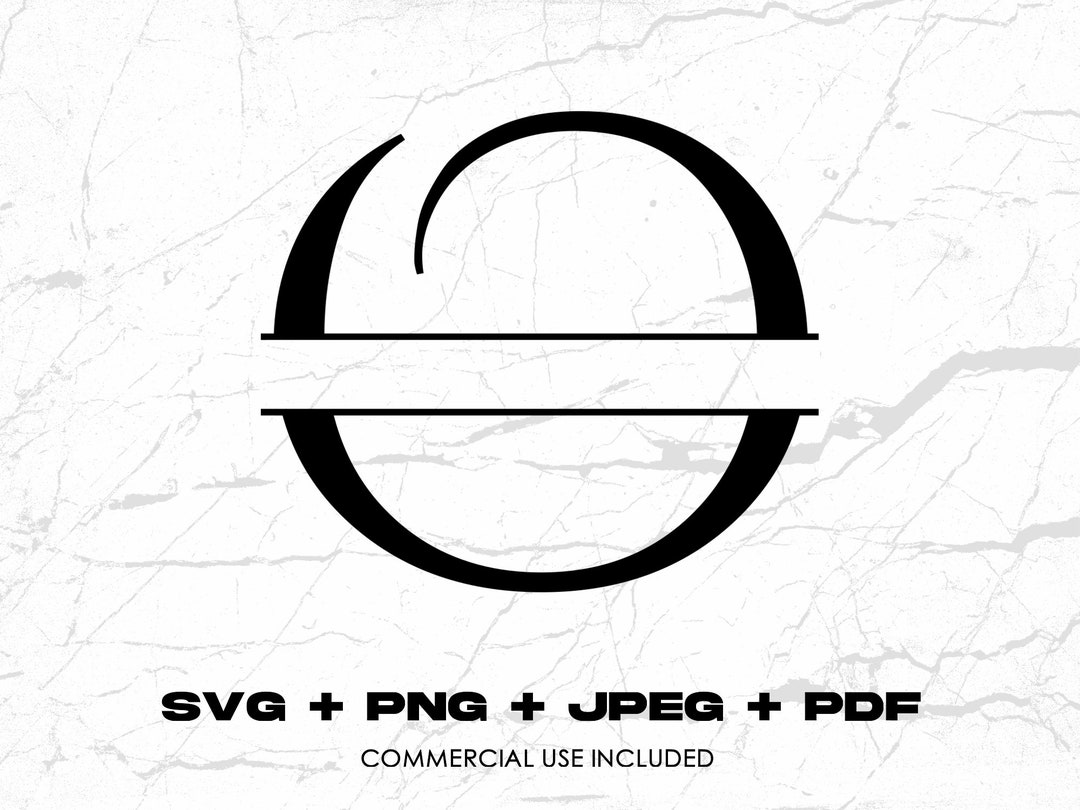Fancy Letter O SVG Cutting File, Split Letter O Svg Split Letter Png ...