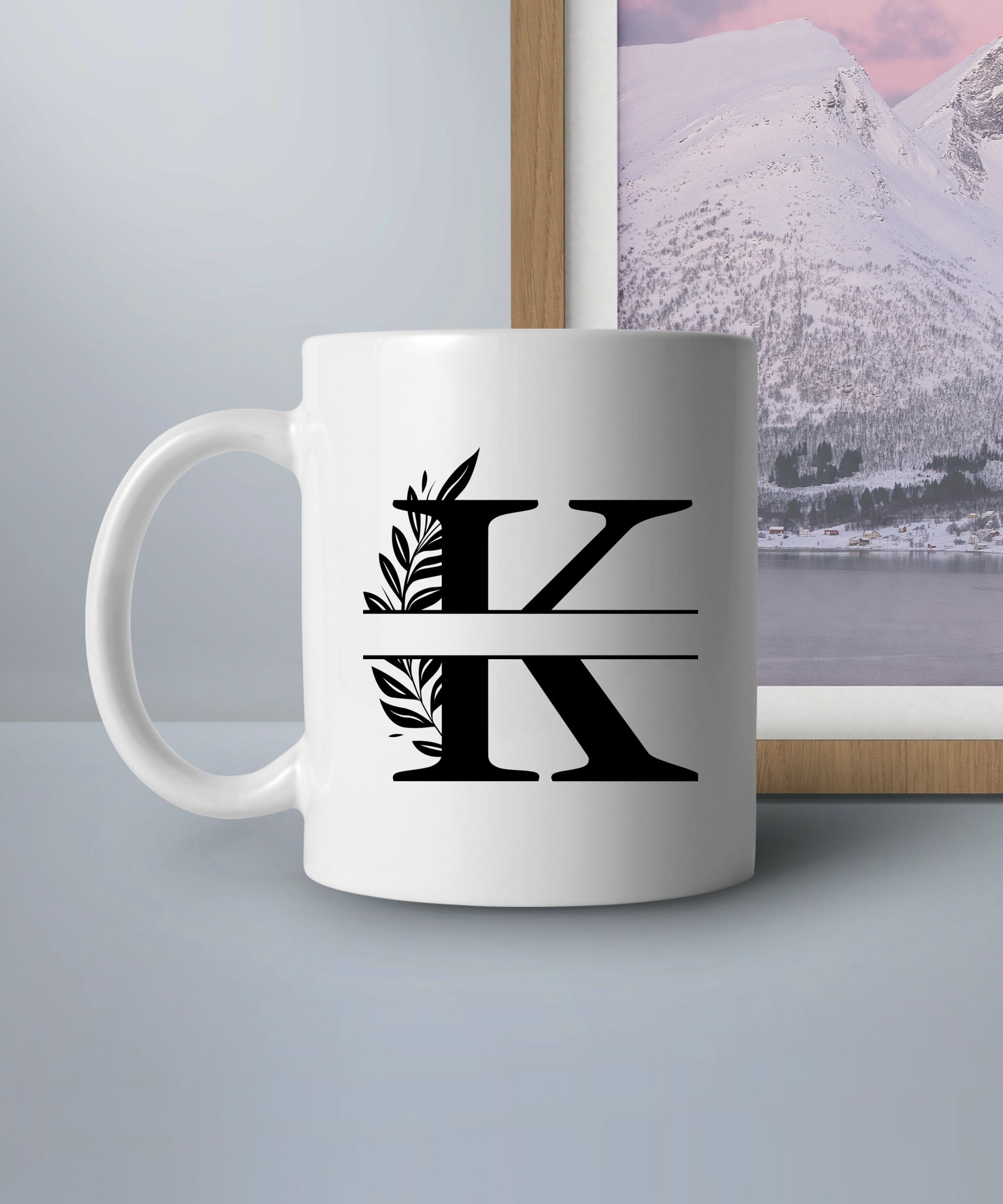 Floral Letter K Svg Split Letter Svg Split Letter Svg Pdf Jpeg ...