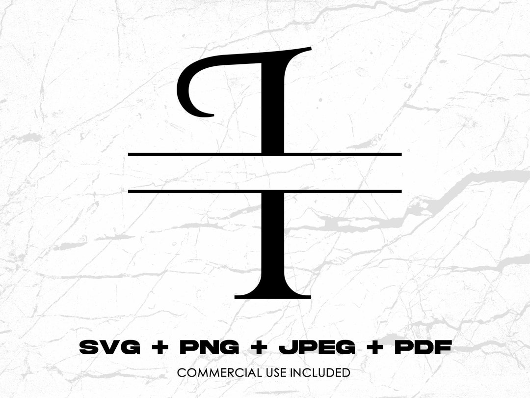 Fancy Letter I SVG Cutting File, Split Letter I Svg Split Letter Png ...