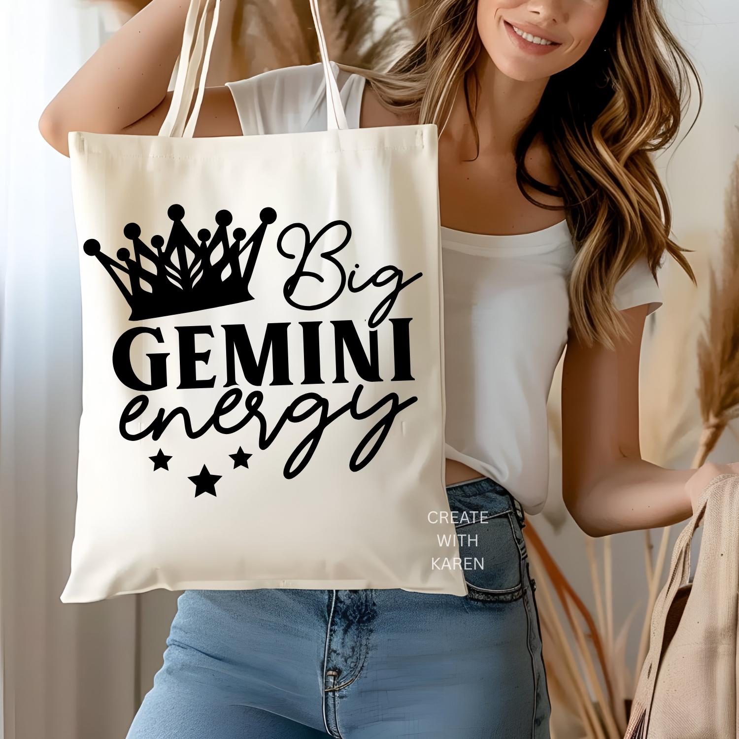 Big Gemini Energy Svg Png Gemini Positive Traits Svg Gemini Zodiac Sign ...