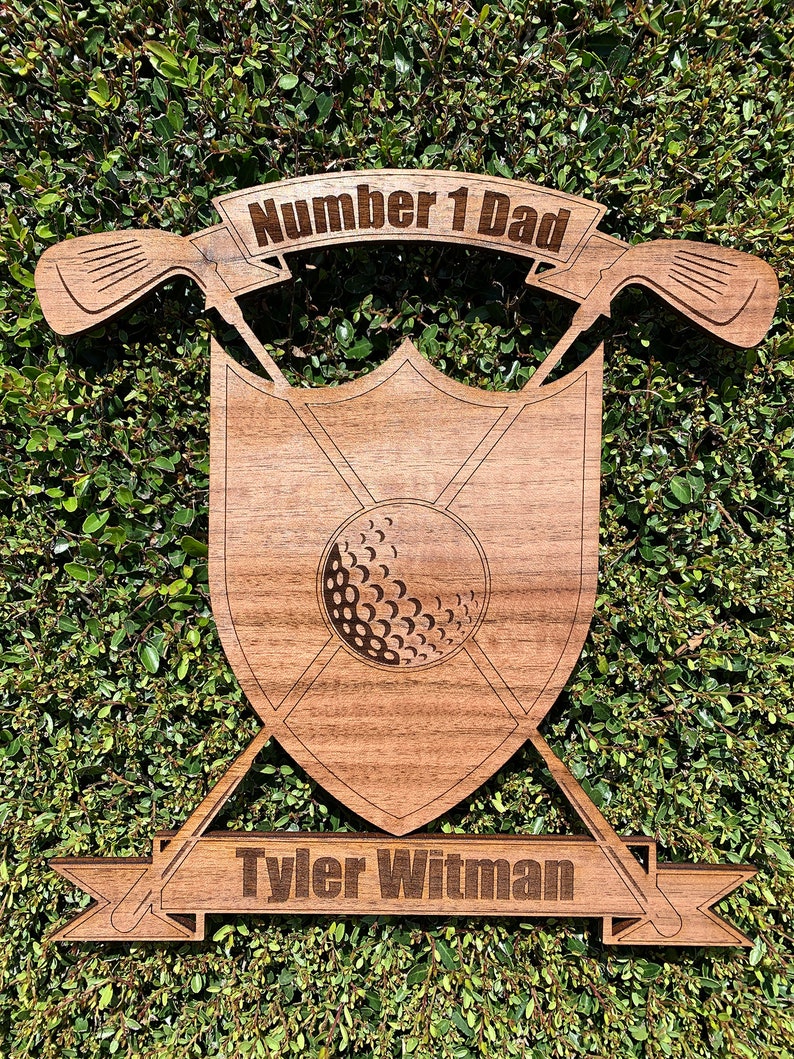 SVG File ONLY - Golf Design Plaque Laser Cut Digital File - Etsy