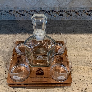 Custom Whiskey Liquor Tray Set - Etsy