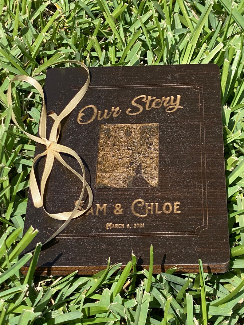 Card Keeper Wooden Memory Book - Etsy