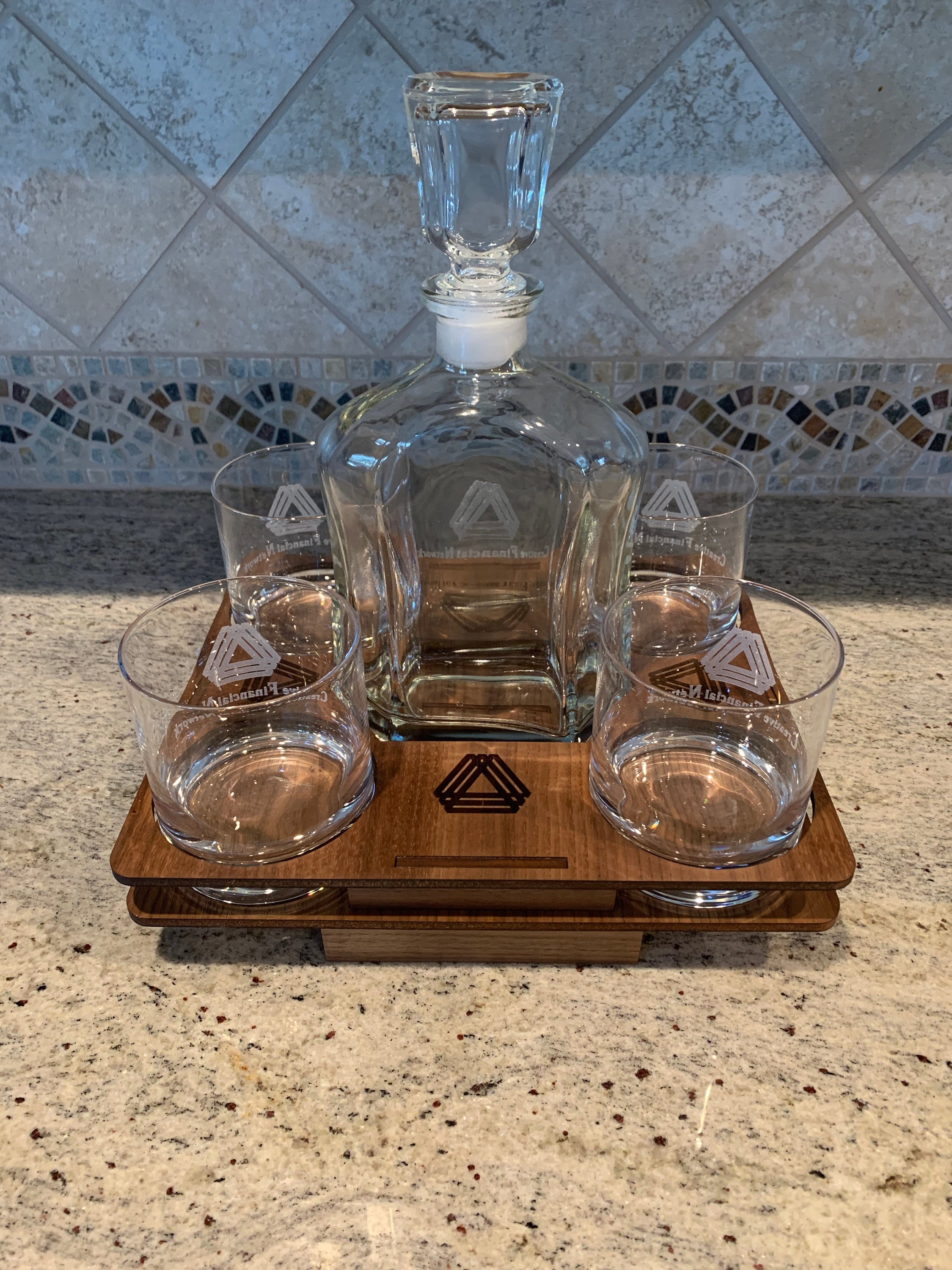 Custom Whiskey Liquor Tray Set | Etsy