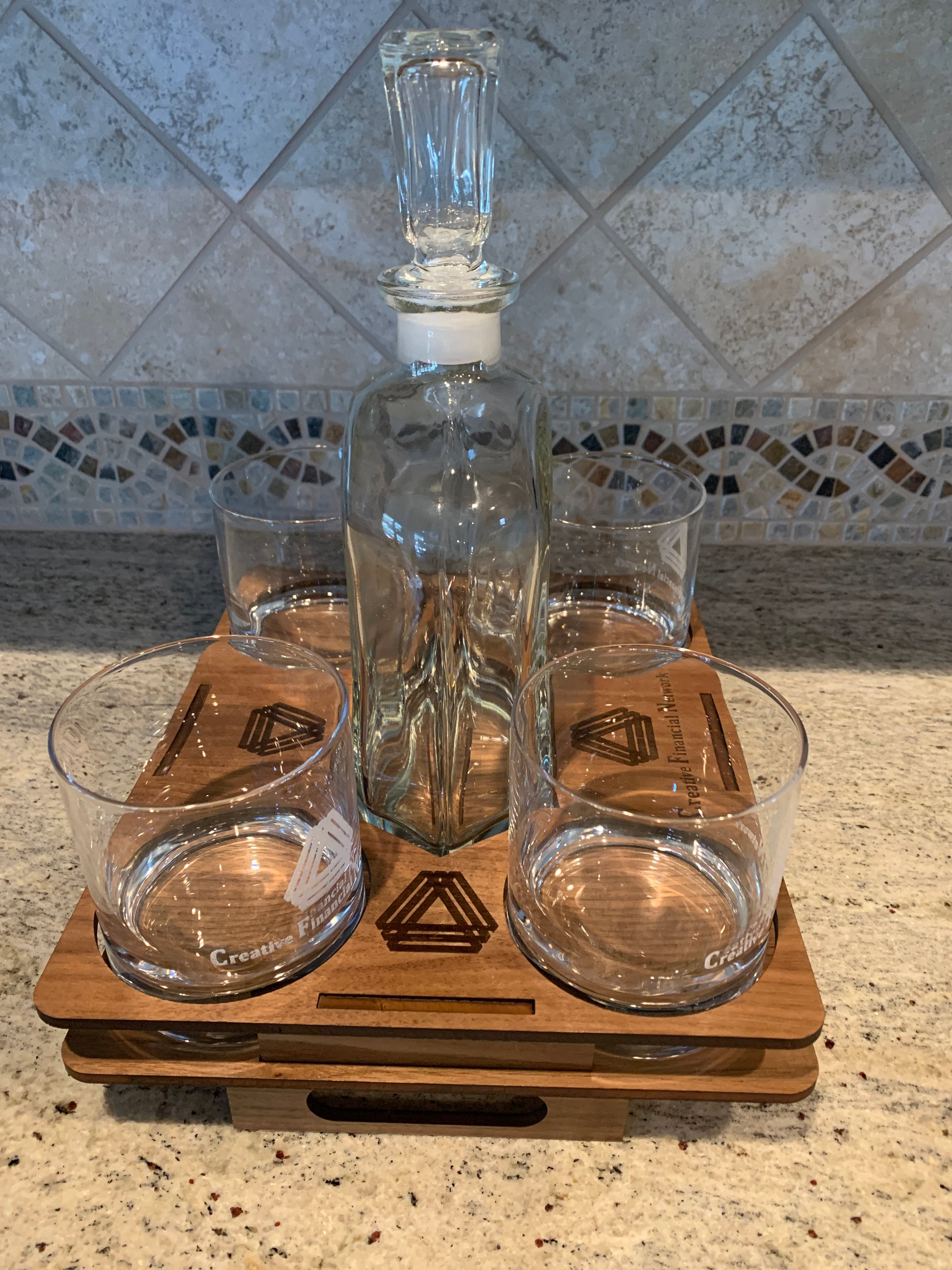 Custom Whiskey Liquor Tray Set | Etsy