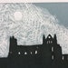 Limited Edition Handmade Linocut Print. Whitby Abbey - Etsy