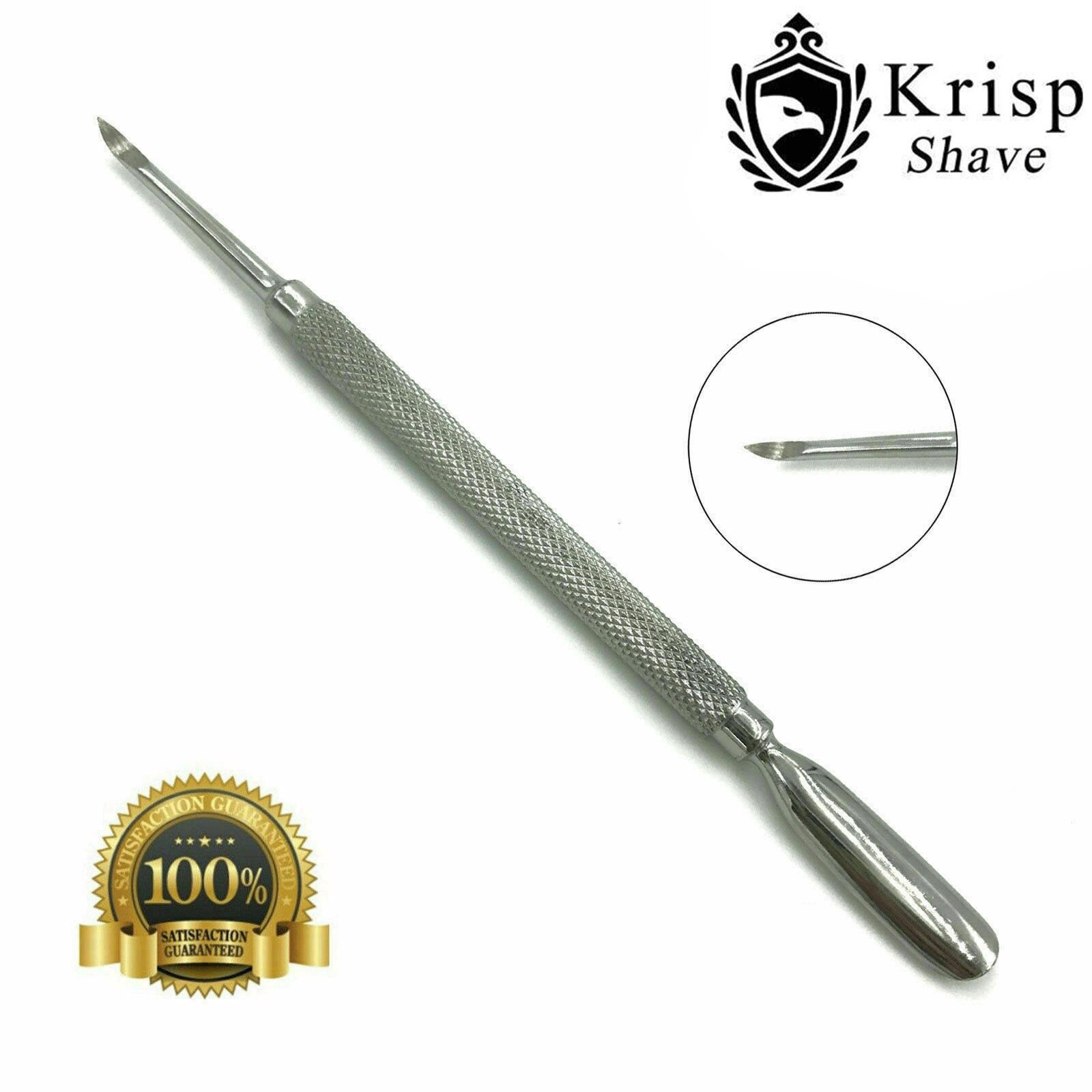 Stainless Steel Spoon Shaped Cuticle Pusher Remover Cleaner Nail Art ...