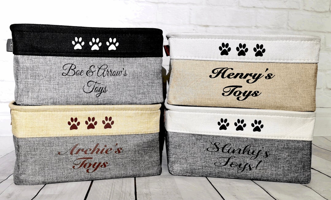 Bespoke, Fully Personalised, Dog/cat Pet Storage Basket Box. Great Gift ...
