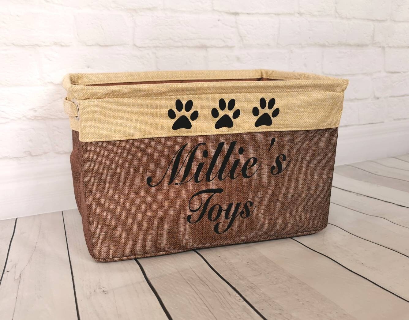 Bespoke Fully Personalised Dog/cat Pet Storage Basket Box. - Etsy UK