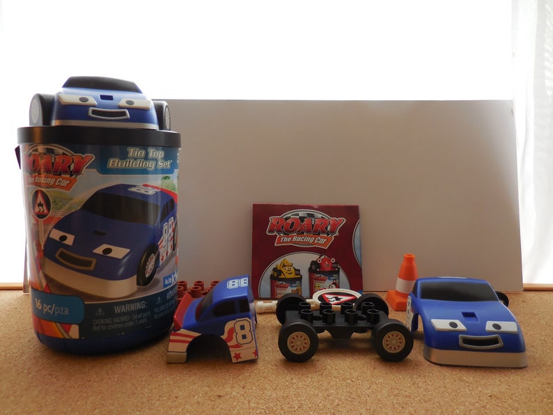 Roary the Racing Car Tin Top Building Set - Etsy