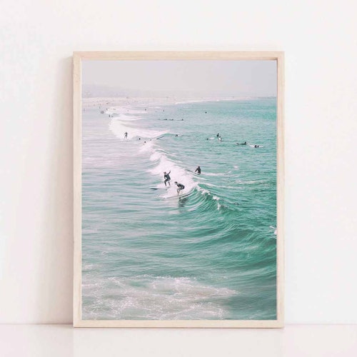 Surfing Print Surf Wall Art Boho Beach Print Surf Decor - Etsy