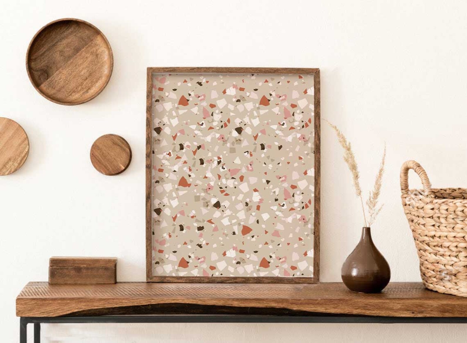 Abstract Terrazzo Print Printable Wall Art Abstract Art | Etsy