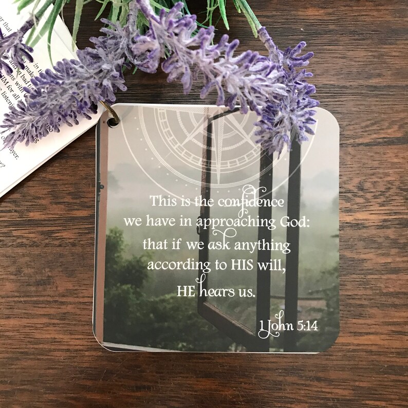 Daily Bible Verse Cards on Prayer, Scripture Cards With Devotionals - Etsy