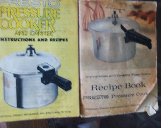 Mirro Pressure Cooker, Presto, Recipe Book / Instruction Manual ...