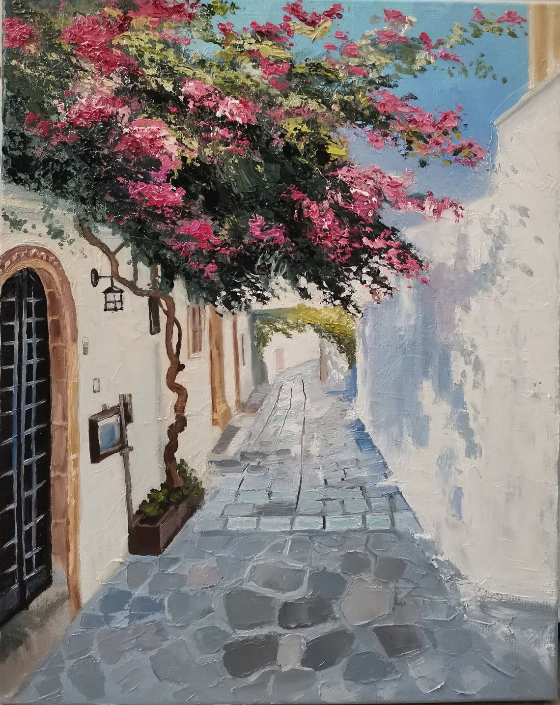 Old Town. Rethymno. Crete. Greece. Oil Painting. Original Art. - Etsy