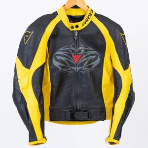 DAINESE Men's Leather Motorcycle Biker Jacket, SIZE M, 48 - Etsy