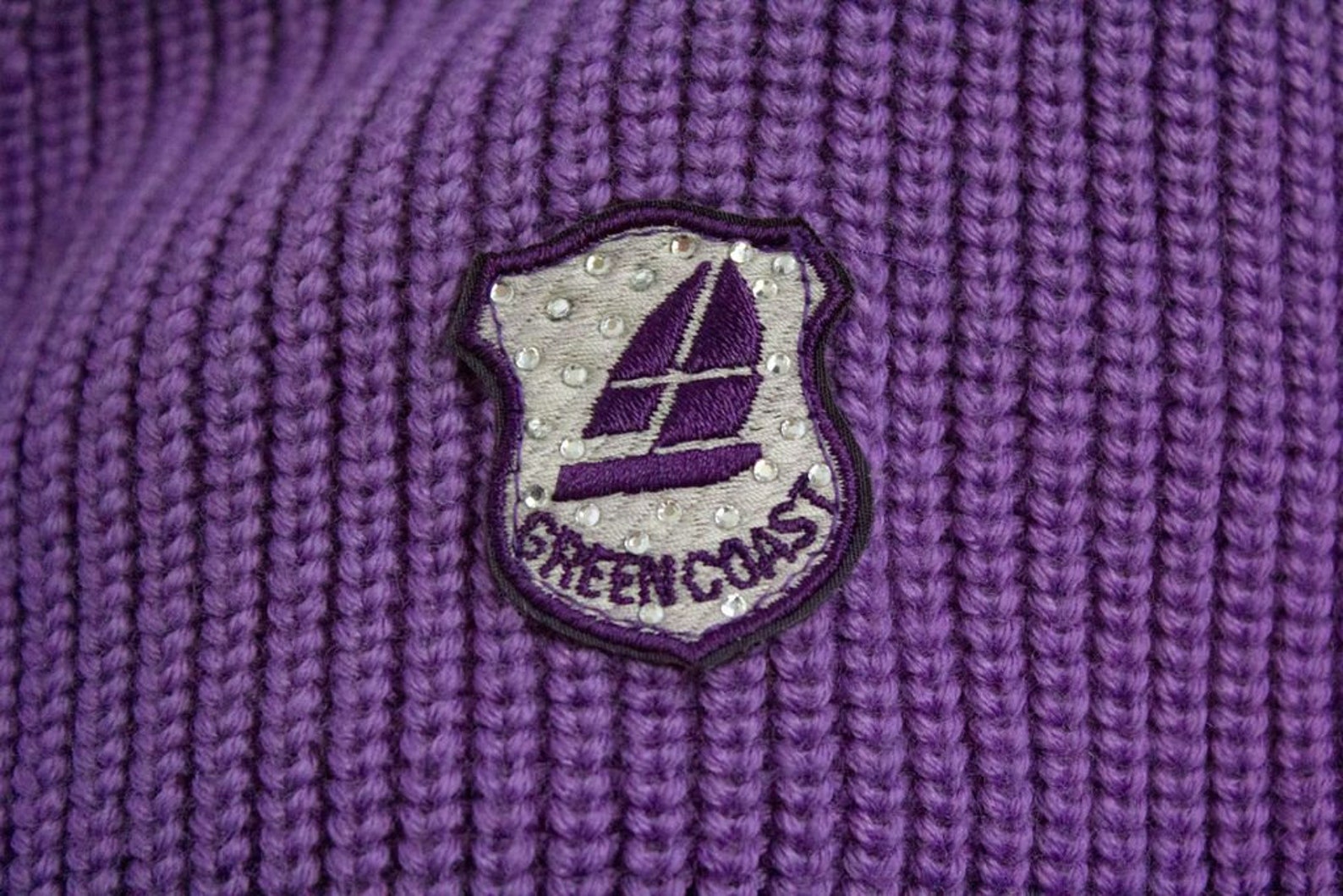 GREEN COAST Yachting Outfits Merino Wool Ultra Violet Cardigan, M - Etsy