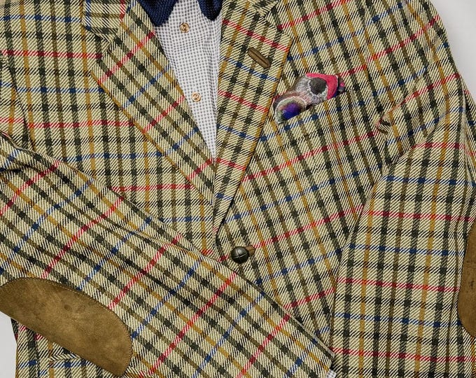 DAKS Signature Men's Khaki Green Wool Blazer, Size 106, US 44L - Etsy UK