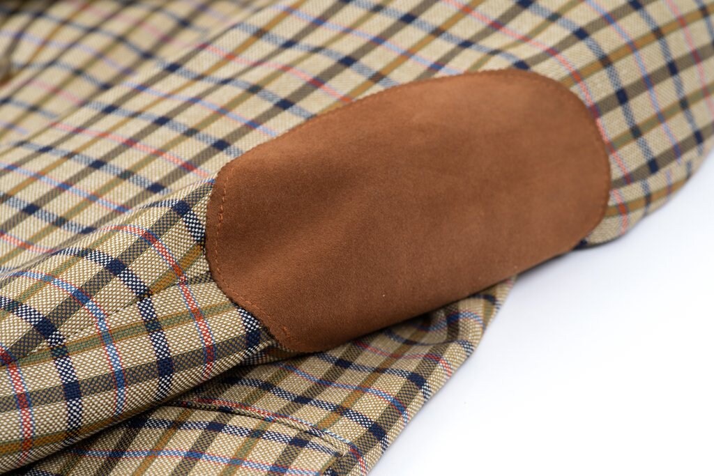 DAKS Signature Check Khaki Green Silk Wool Blazer US 44 EU - Etsy