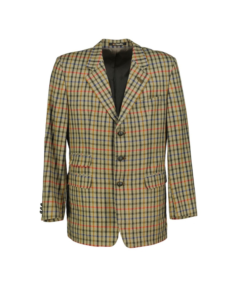 DAKS Signature Men's Khaki Green Wool Blazer, Size 106, US 44L - Etsy UK