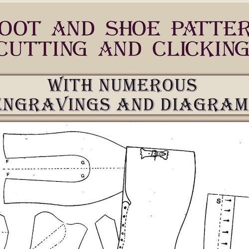 How to Make SHOES Shoe Pattern Cuttingvintage Shoe Sewing - Etsy