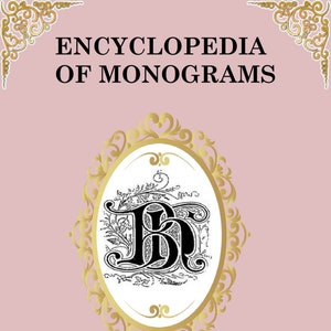 Monograms vintage booksembroidery fontold books ENCYCLOPEDIA | Etsy
