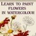 Flower Painting Watercolor Tutorial Bookvintage Techniques - Etsy
