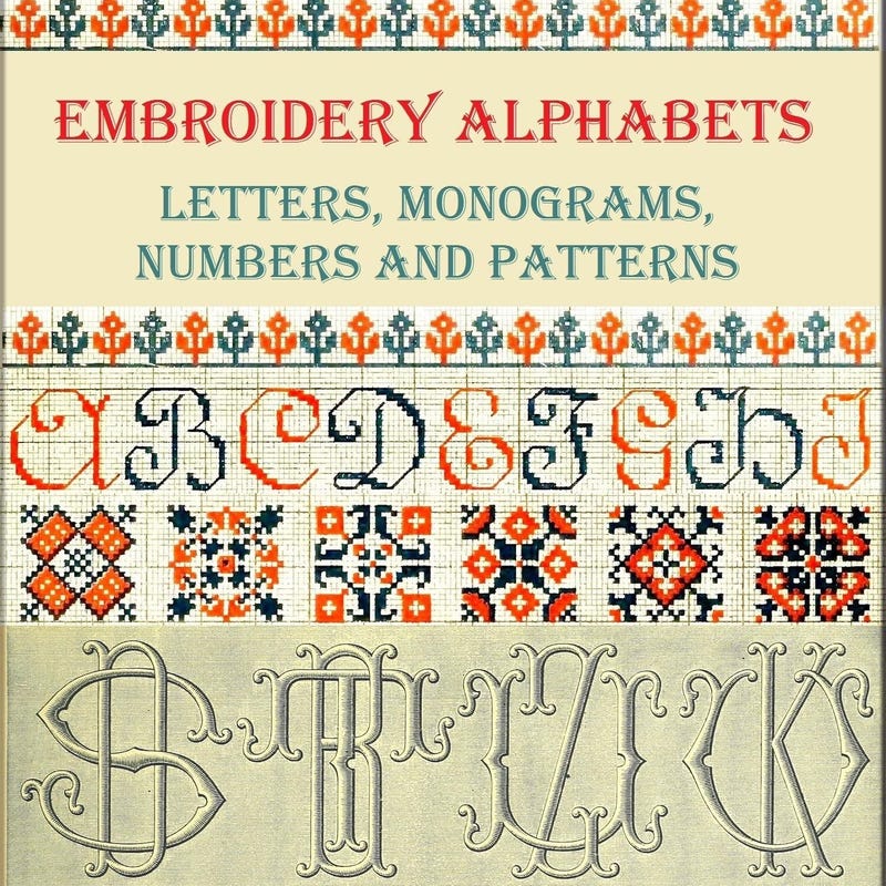 Embroidery Alphabet - Etsy