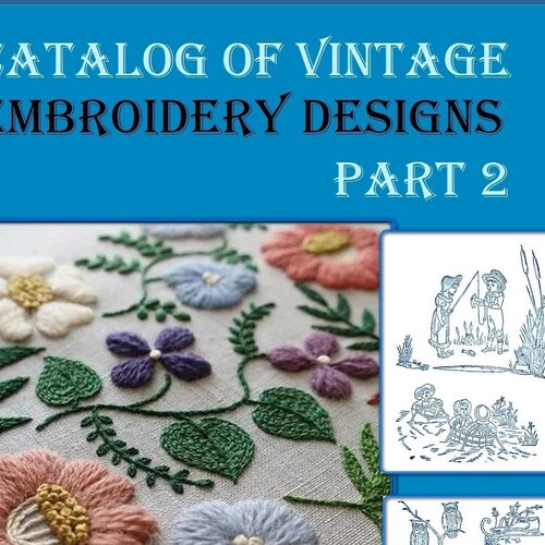 Vintage Victorian Hand Art Embroidery Motifs Pdf 500 Pattern - Etsy