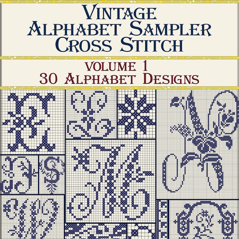 F Initial Cross Stitch - Etsy UK