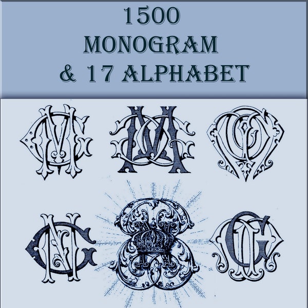 Monogram Initials - Etsy