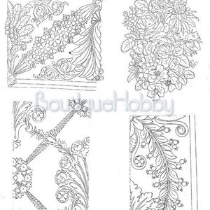 Hand french vintage embroidery patternsdesigns motifsPattern | Etsy