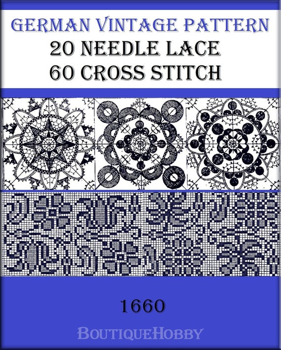 German Vintage Cross Stitch Patterns Bookantique Digital | Etsy