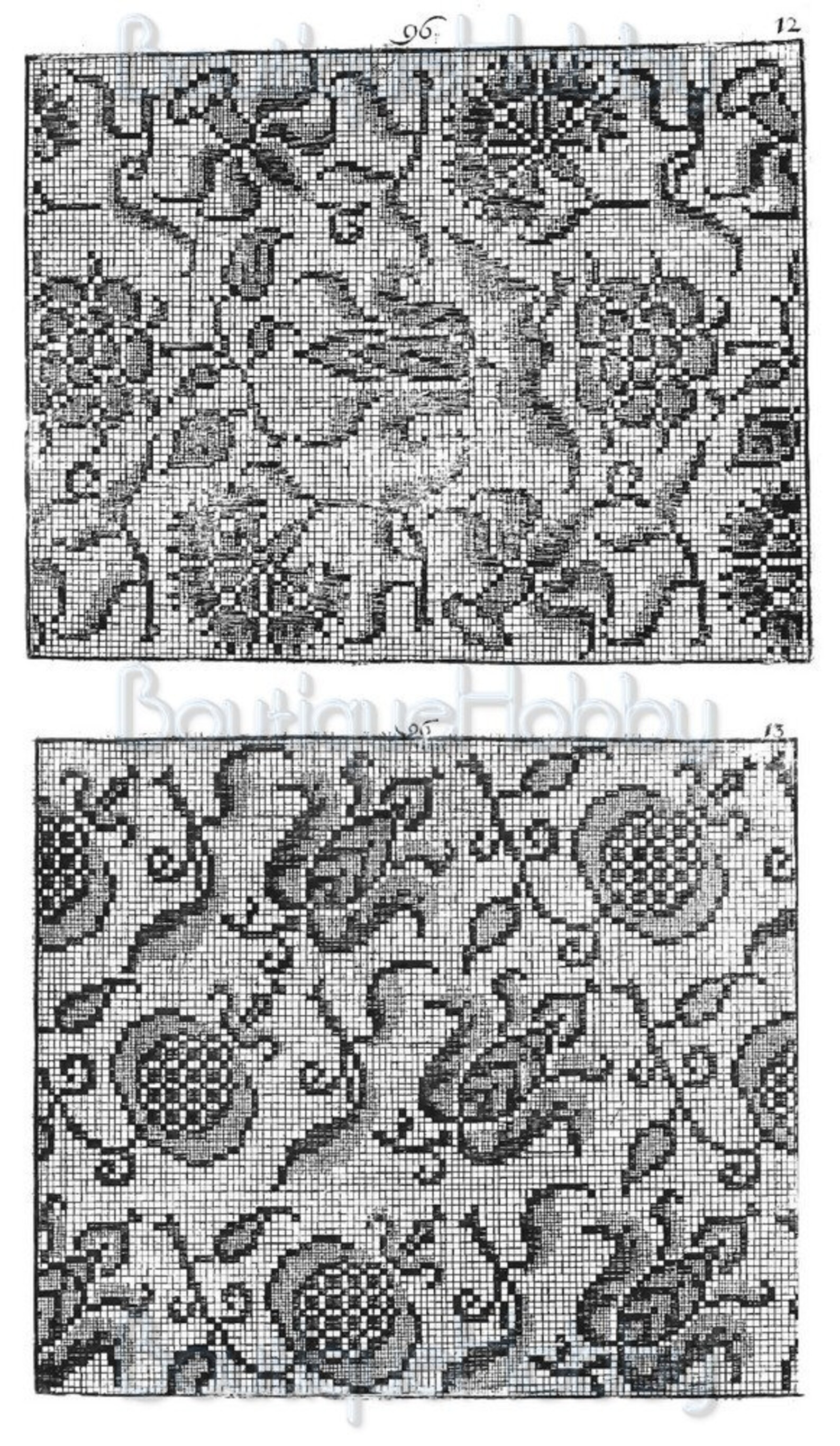 German Vintage Cross Stitch Patterns Bookantique Digital | Etsy