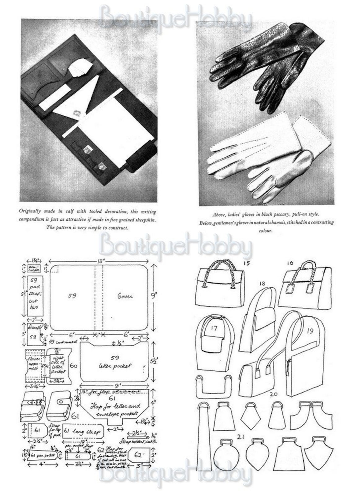 How to Make Leather Goods Work Patternsleather Pdf Pattern - Etsy