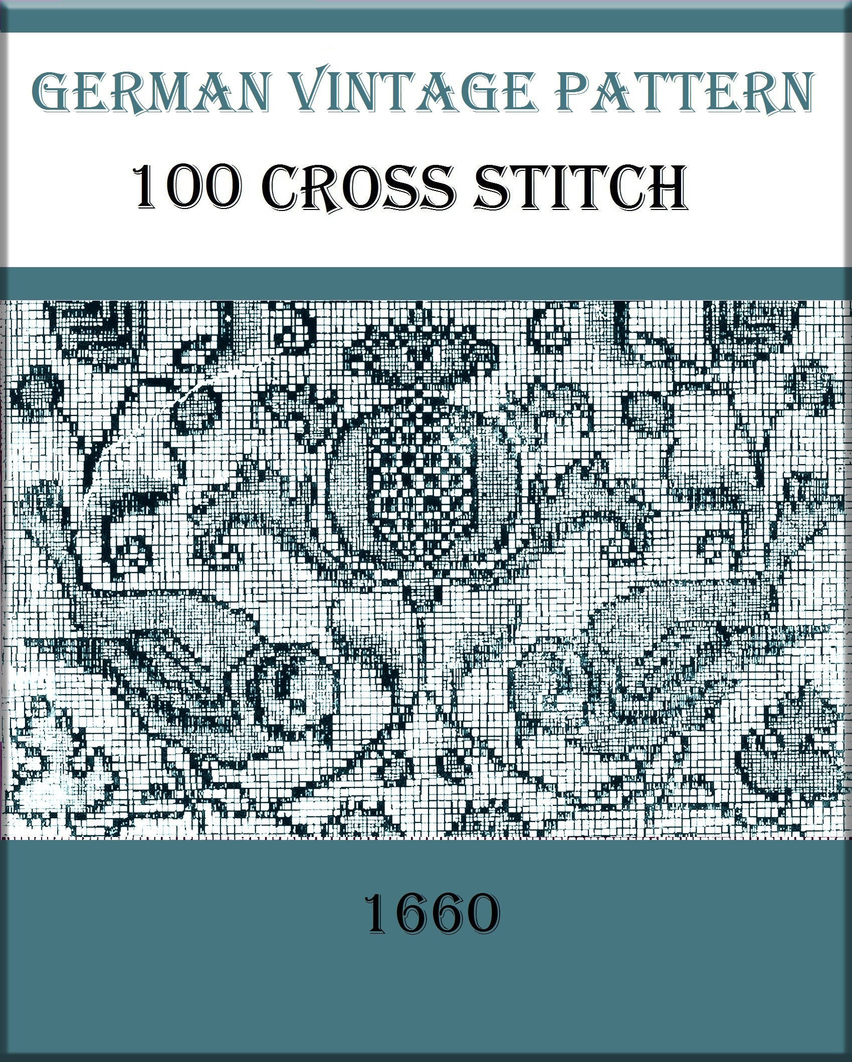 German Vintage Cross Stitch Patterns Book-3antique Digital - Etsy