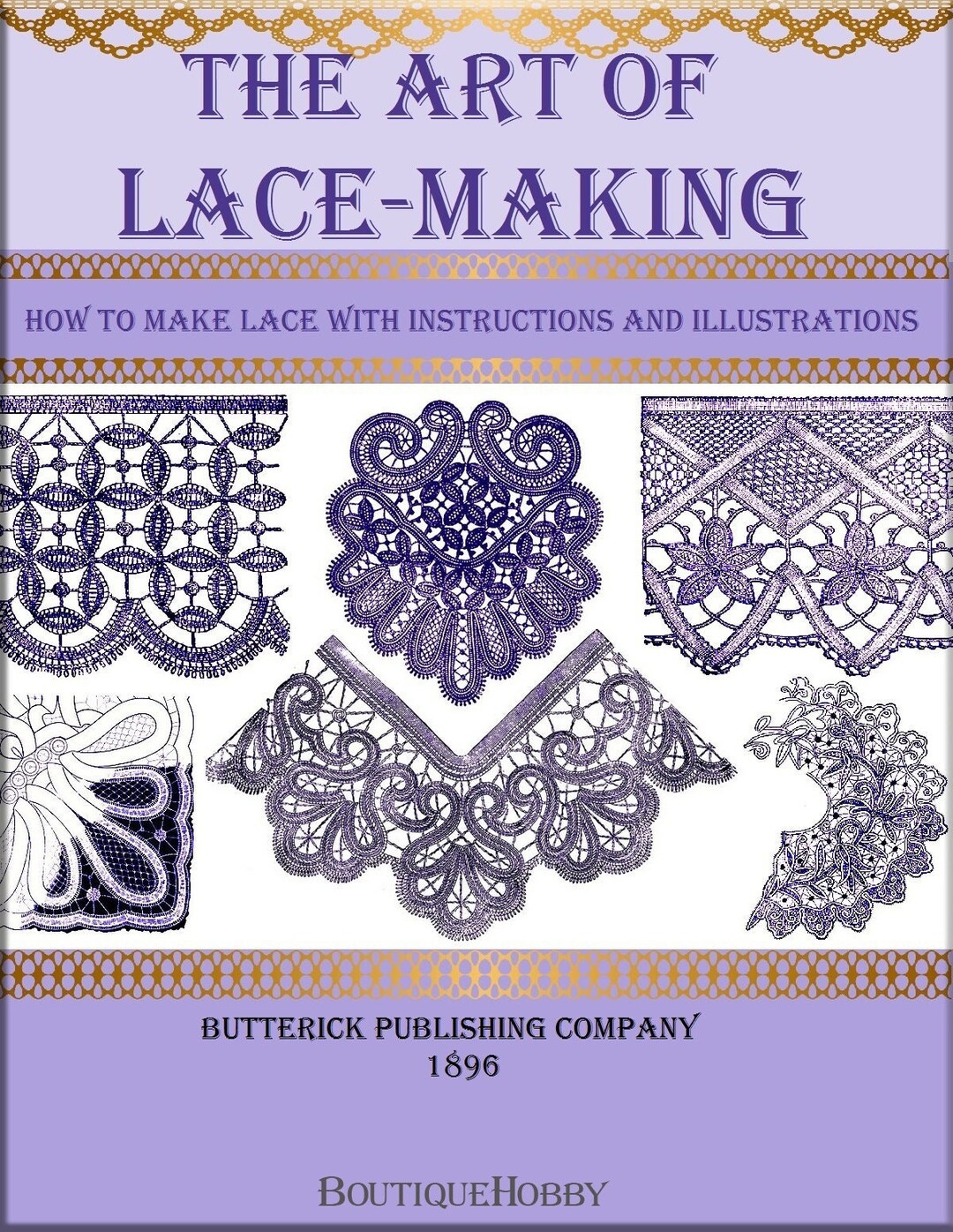 How to Make Hand Made Lace,pattern Making Rare Book,the Art of Modern ...