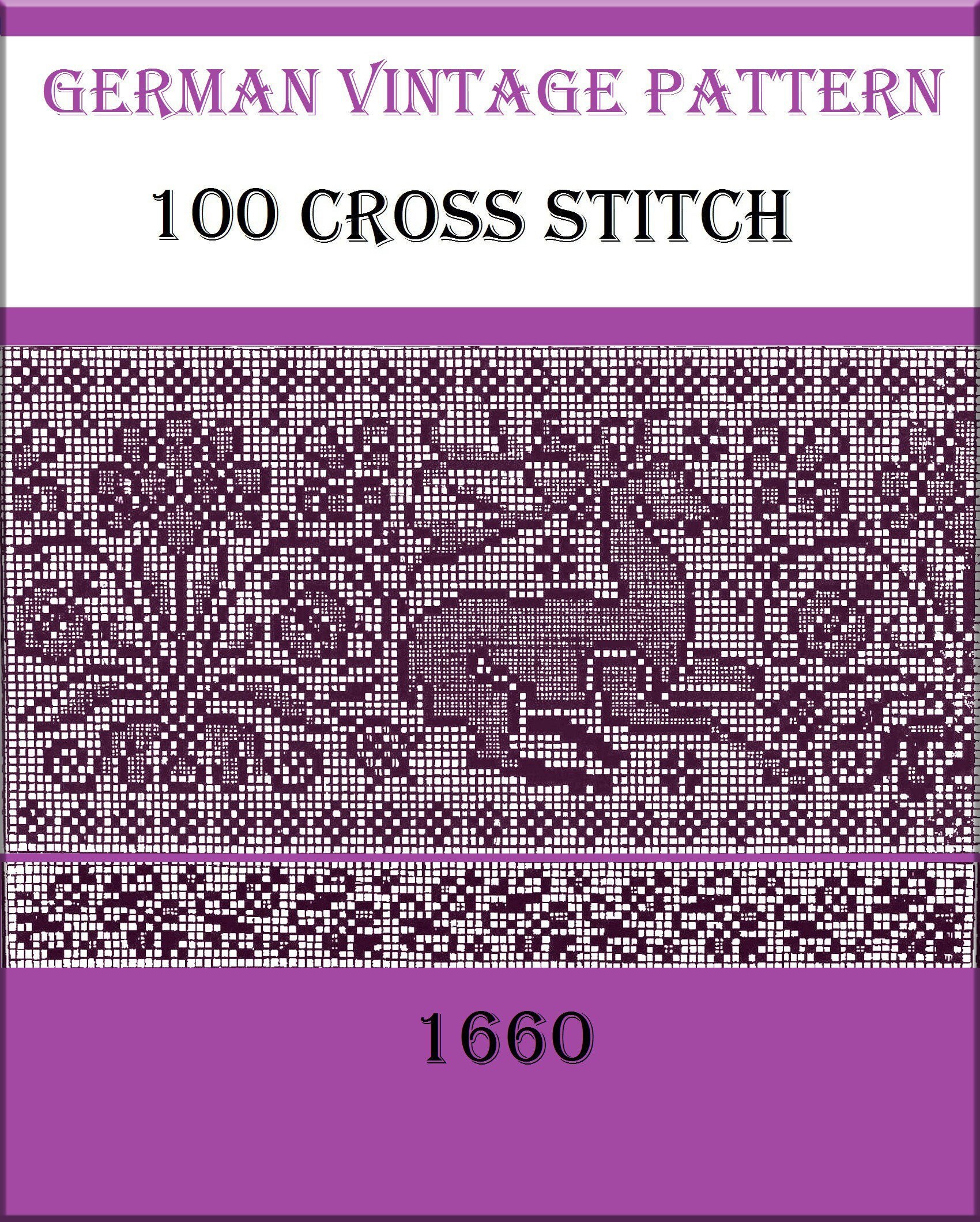 German Vintage Cross Stitch Patterns Book-2antique Digital - Etsy