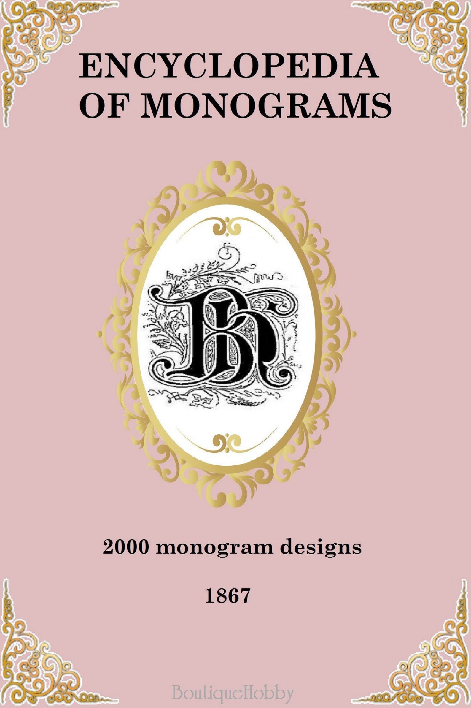 Monograms vintage booksembroidery fontold books ENCYCLOPEDIA | Etsy