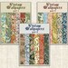 Vintage Digital Wallpaper Printable Paper, Background Set-2, 8.5"x 11 ...